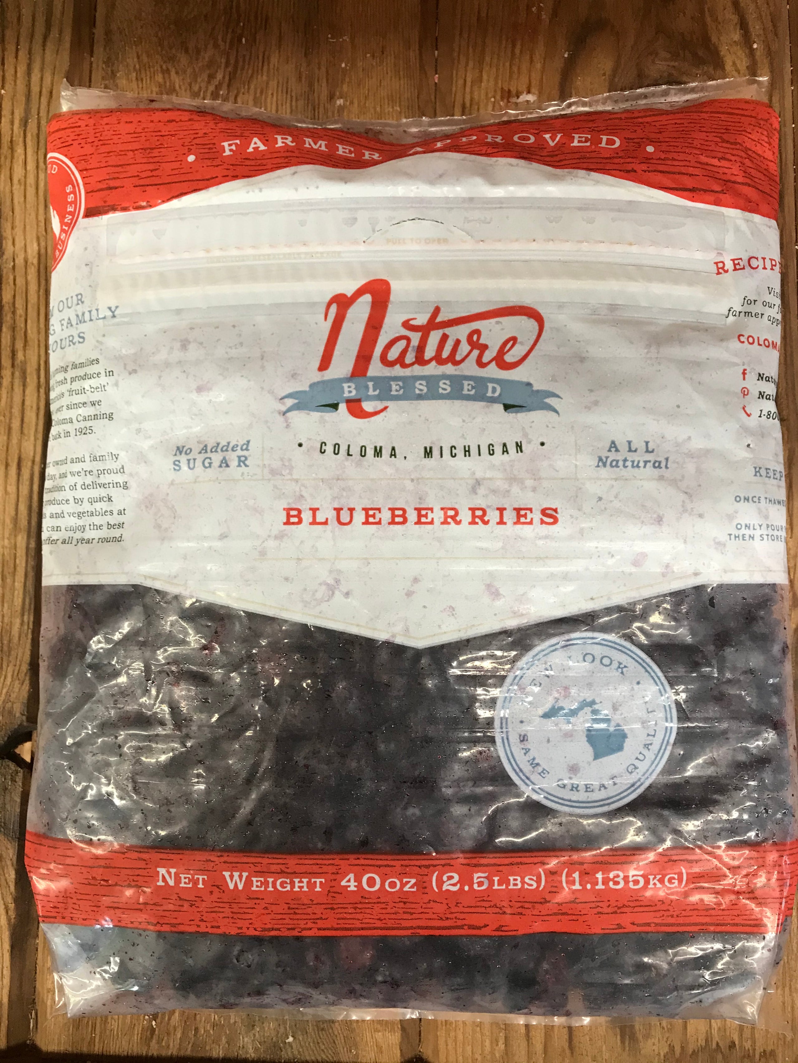 Frozen - Blueberries - 2.5# bag | Schultz Fruitridge Farms